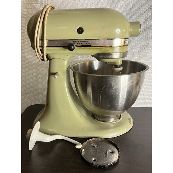 KitchenAid | Kitchen | Vintage Kitchenaid Hobart Model K45 Green Tilt ...